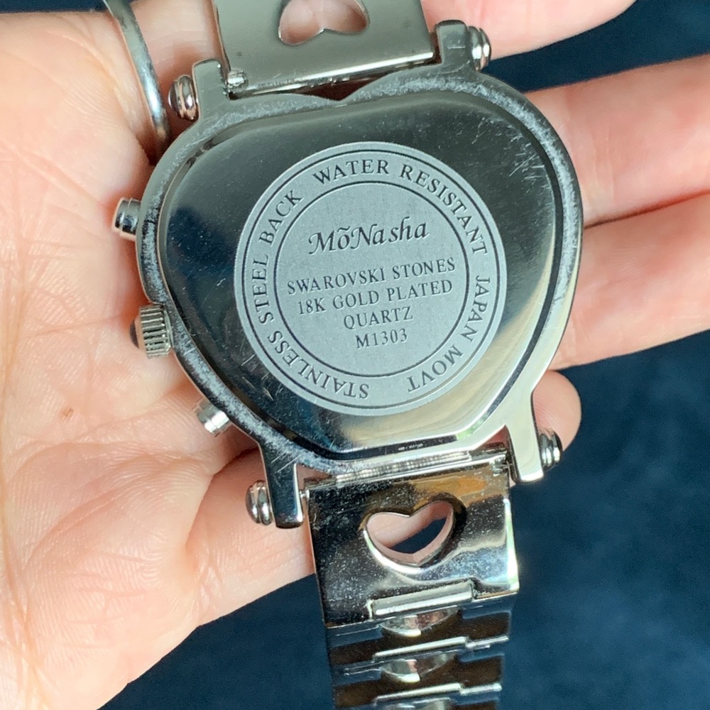 Swarovski Crystal Heart Shaped Watch - Gem